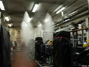What is a high pressure water mist fire extinguishing system?